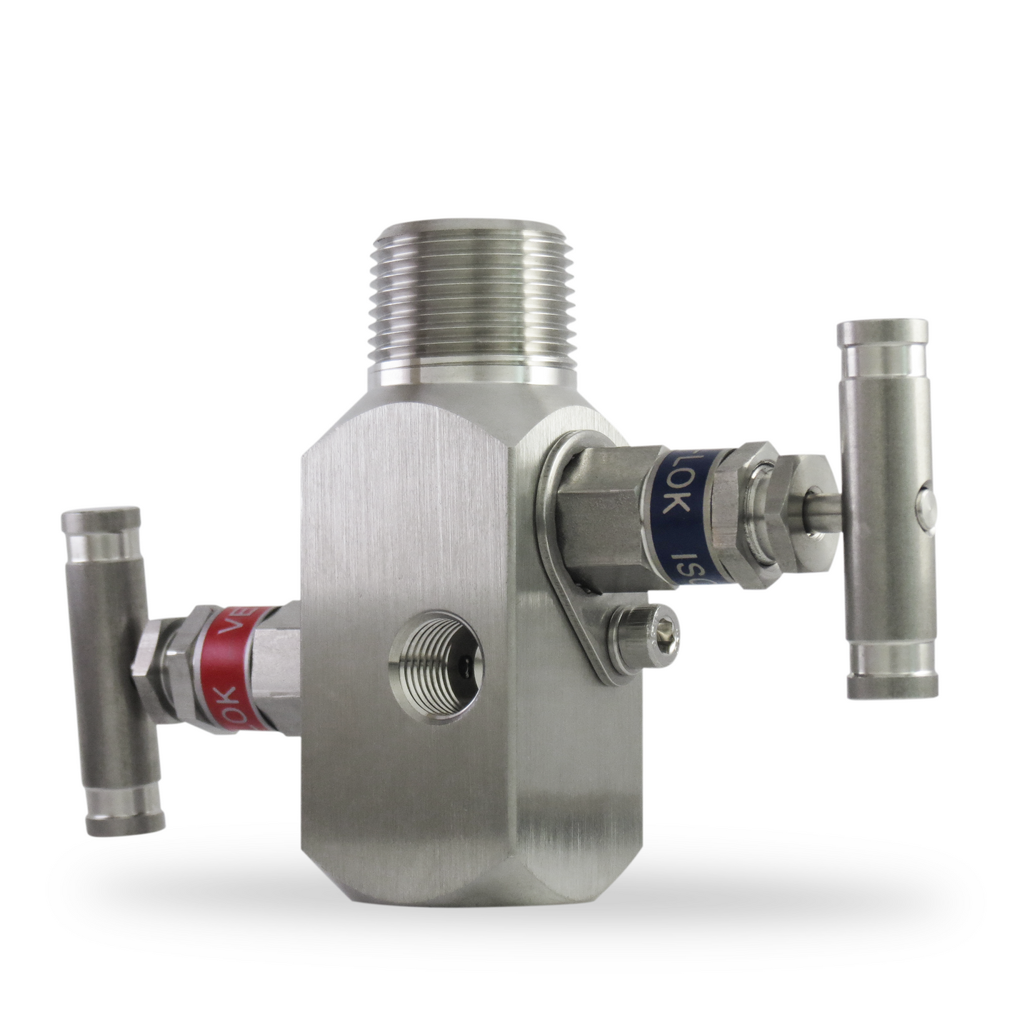 Manifold 2 vías de 3/4" Macho x 1/2 Hembra roscada NPT – S-LOK México