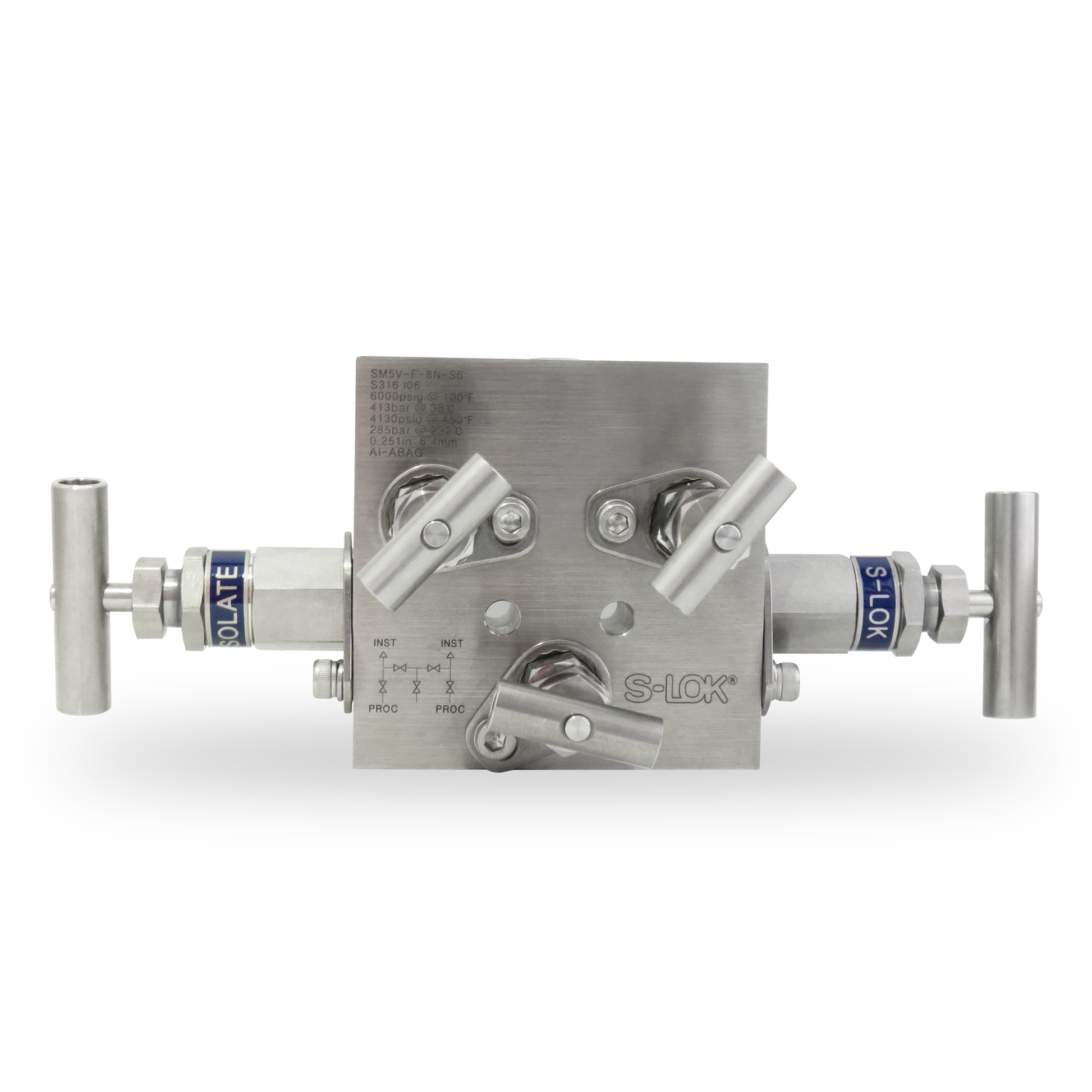 Manifold 5 vias tipo block montaje remoto 1/2" NPT Roscada hembra – S ...